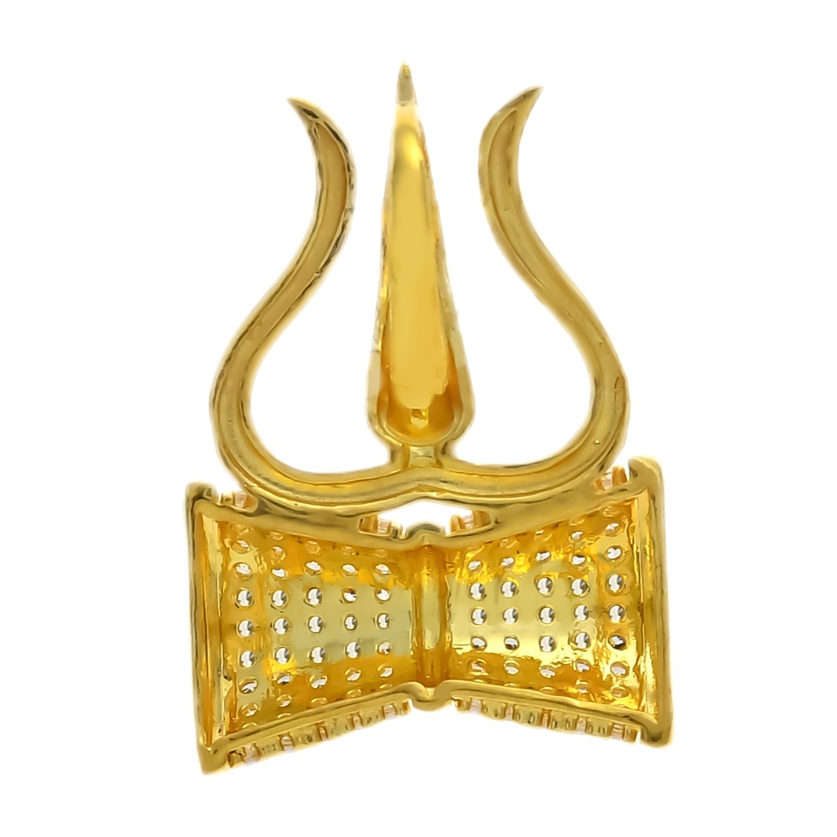 Mighty Trishul Gold Pendant